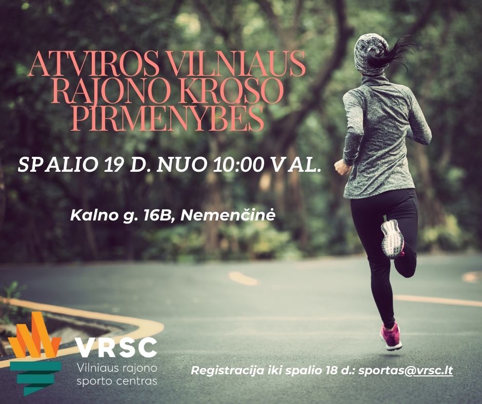 Kviečiame registruotis į Atviras Vilniaus rajono kroso pirmenybes! - VRSC
